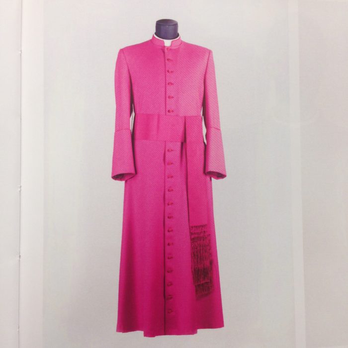 veste talare in sallia di pura lana 100% filettata - Arte Sacra Candotti